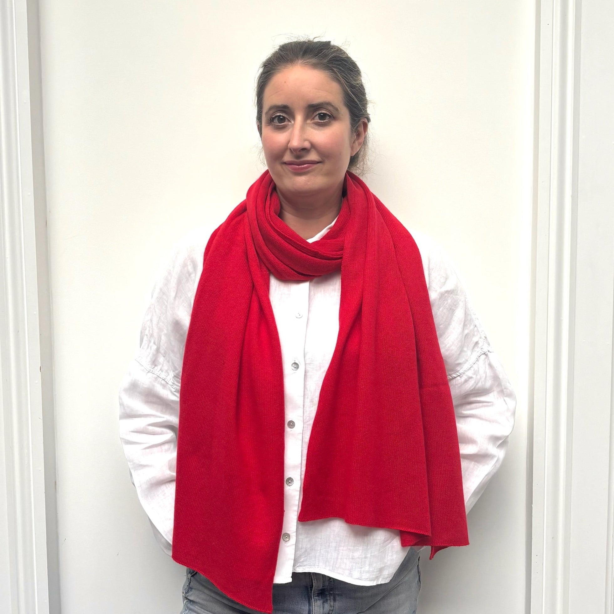 100% Cashmere Scarf Blaze Red – Amo & Pax